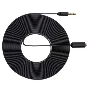 MOVO Pm10ec6 20-foot Trrs Female 3.5mm To Trrs Male 3.5mm Microphone Extension Cable For Smartphones - Black