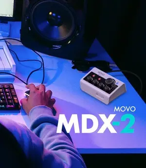 MOVO Mdx-2 2 Channel Xlr Portable Audio Interface Compatible With Pc, Mac, Iphone, Ipad