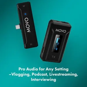 MOVO Wmx-2-c Wireless Microphone For Usb-c Devices