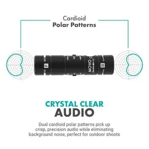MOVO Doublemic-uc Dual Capsule Phone Microphone For Usb-c Devices