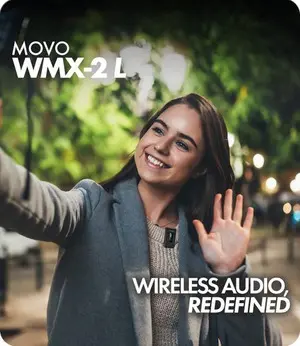 MOVO Wmx-2-l Wireless Microphone For Iphone With Charging Case