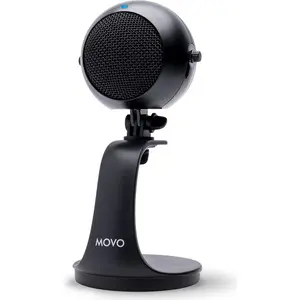 MOVO Webmic Desktop Usb Microphone With Stand - Black