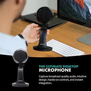 MOVO Webmic Desktop Usb Microphone With Stand