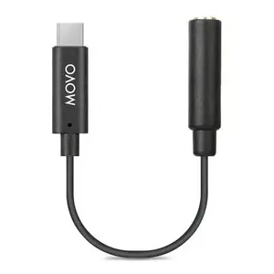 MOVO Ucma-2 Female 3.5mm Trrs To Usb-c Mic. Adapter - Black