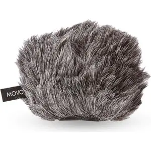 MOVO Ws-g9 Furry Outdoor Microphone Windscreen Muff For Portable Digital Recorders Up To 3 X 1.5 - Black