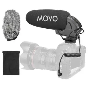 MOVO Vxr3031 Shotgun Microphonesupercardioid On-camera Shotgun Mic - Black