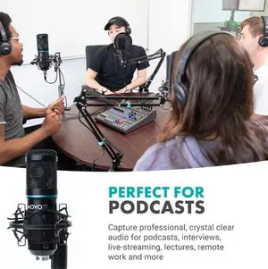 MOVO Iphone 15/16 Usb-c Podcast Equipment Bundle Compatible With Iphone 15/16