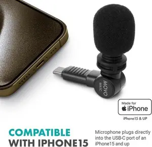 MOVO External Usb-c Microphone For Iphone 15/16mic For Iphone 15/16