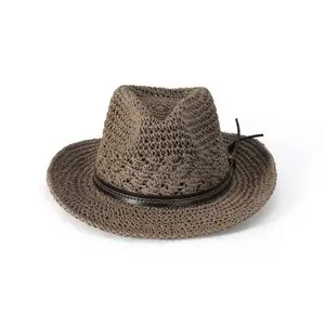 KANUT SPORTS Lakota Western Straw Cowboy Hat - Ash
