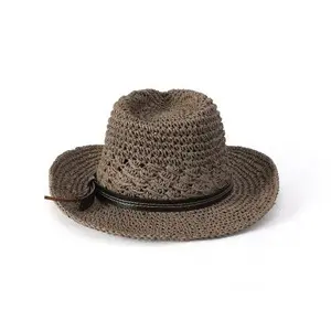 KANUT SPORTS Lakota Western Straw Cowboy Hat - Ash