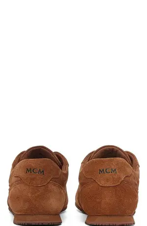 Mcm Laurel Suede Leather Low-top Sneakers