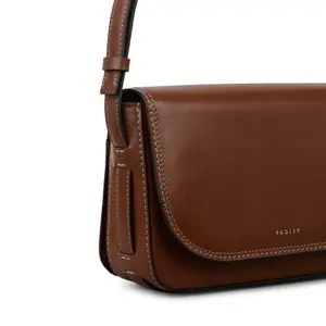 RADLEY Pocket Street Flapover Crossbody Bag - Cognac