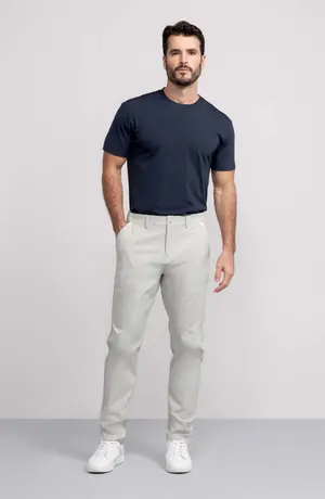 JACK ARCHER Jetsetter Athletic Fit Tech Pant - Sand Stone