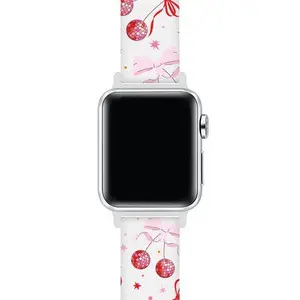POSH TECH Silicone Band For Apple Watch And Smartwatch - Disco Cherry