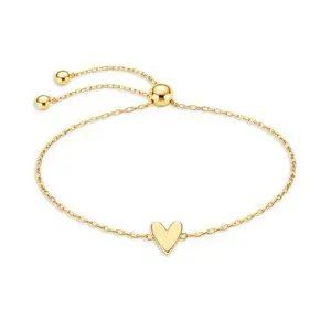 DONATELLO GIAN Heart Slider Bracelet - Gold