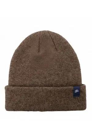 United By Blue Yak Yarn Heathered Knit Beanie - Oatmeal