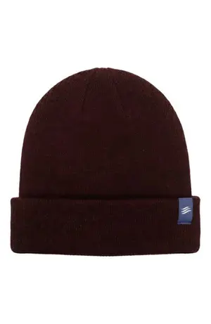 United By Blue Yak Yarn Heathered Knit Beanie - Wine