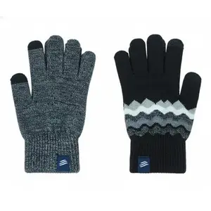 United By Blue Merino Wool Mountain And Marled Knit Glove 2-pack - Black