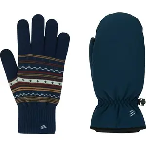 United By Blue Extreme Weather Mitten And Knit Glove 2-pack - Midnight Navy