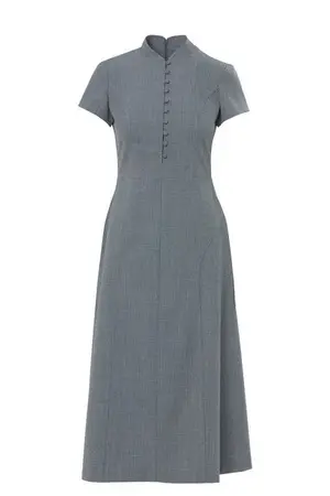 GIZIA Midi Flared Dress With Zipper