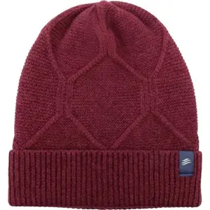 United By Blue Diamond Cable Knit Beanie - Wine