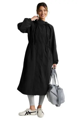 Beyond Yoga En Route Long Hooded Jacket