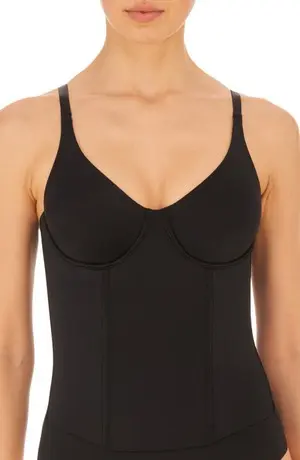 Natori Liquid Tank Bustier - Black