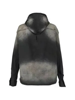 We11Done Hooded Button-up Denim Shirt