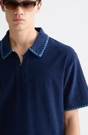 Scotch & Soda Jacquard Toweling Polo