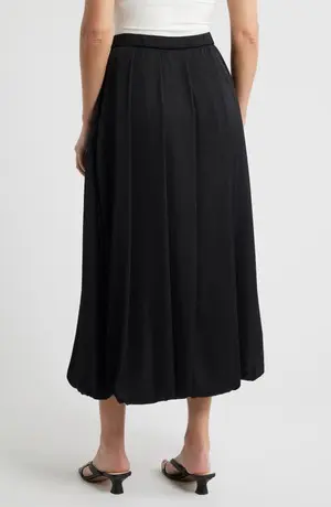 Vince Camuto Pleated Bubble Hem Midi Skirt