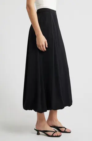 Vince Camuto Pleated Bubble Hem Midi Skirt