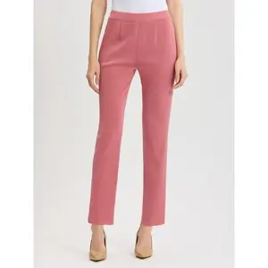 Misook Mylana Knit Slim Leg Pants - Honey Suckle