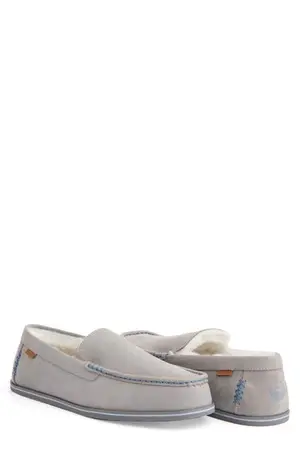 HARI MARI Sonoro Genuine Shearling Lined Slipper - Light Gray