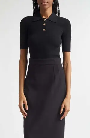 Dolce & Gabbana Rib Polo Sweater