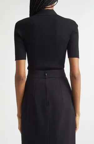 Dolce & Gabbana Rib Polo Sweater