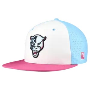 THE GAME Fiu Panthers Pro Crown Fitted Hat - White