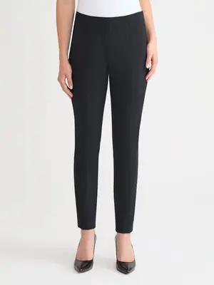 Misook Nia Slim Leg Luxestretch Ponte Pant - Black