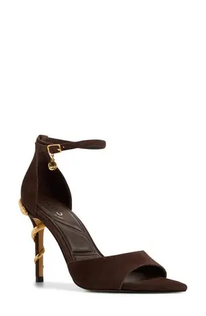 Aldo Medeza Pointed Toe Sandal - Dark Brown