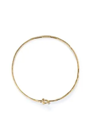 UNODE50 Choker Necklace With White Topaz - Gold