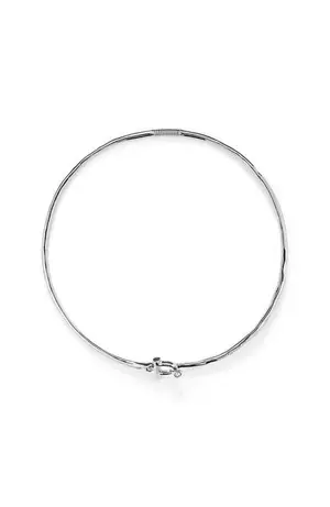 UNODE50 Choker Necklace With White Topaz - Silver