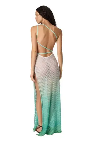 Missoni Lamé Viscose One-shoulder Dress