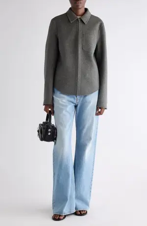Acne Studios Wool And Cashmere Felt Shirt Jacket