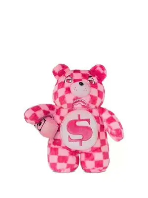 SPRAYGROUND Check Money Bear Plush Backpack