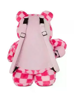SPRAYGROUND Check Money Bear Plush Backpack