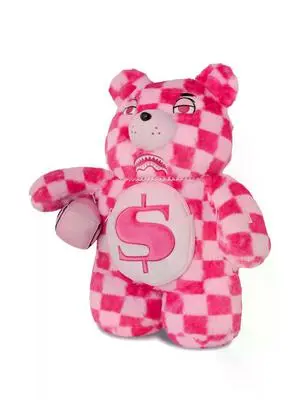 SPRAYGROUND Check Money Bear Plush Backpack