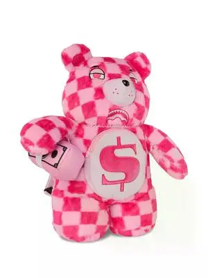 SPRAYGROUND Check Money Bear Plush Backpack