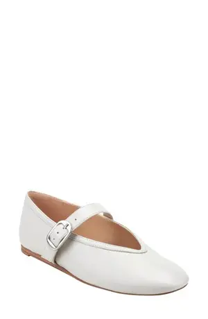 Marc Fisher Godea Mary Jane Flat - White