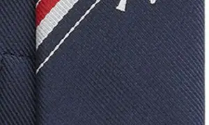 Thom Browne Classic Engineered Stripe Silk Tie