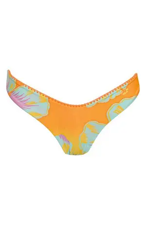 MAAJI Hawaiian Floral Splendour Reversible Bikini Bottom - Orange