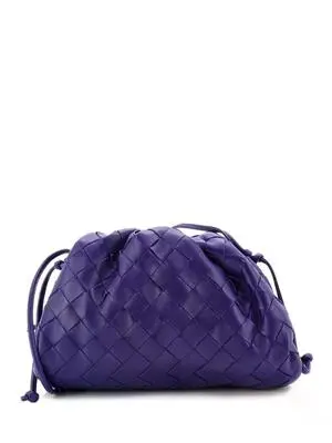 Bottega Veneta The Pouch Intrecciato Nappa Mini Crossbody Bag - Purple